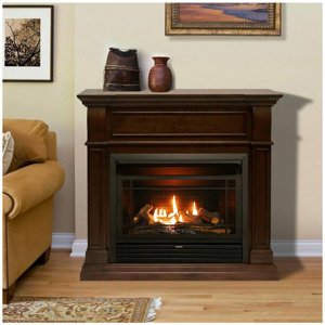 Darby Home Co Zellmer 44'' W Ventless Fireplace & Reviews | Wayfair