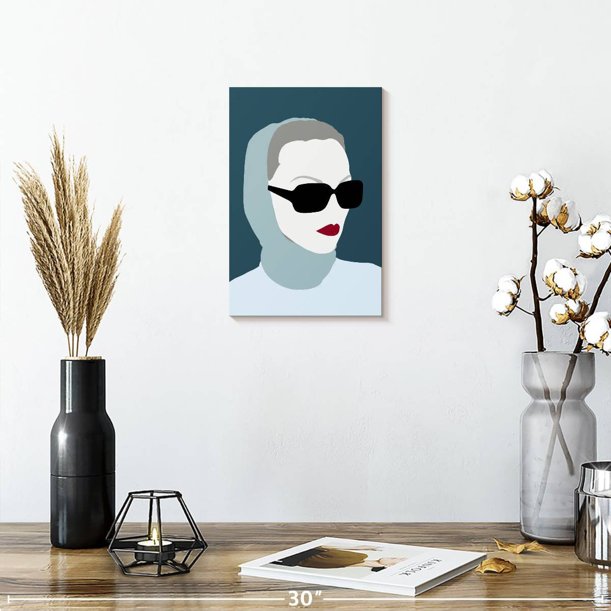 Lark Manor™ Leisha Lady In Gray Block Abstract | Wayfair