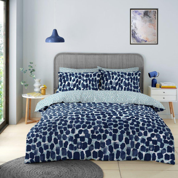 Gaveno Cavailia Cotton Blend Geometric Shapes Duvet Cover with ...