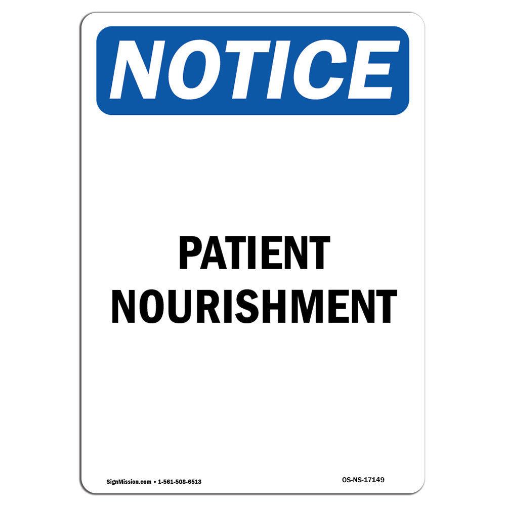 SignMission Patient Nutrition Sign | Wayfair