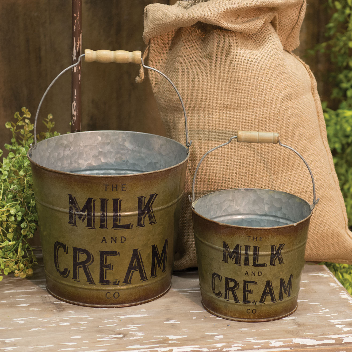 Gracie Oaks Metal Bucket | Wayfair