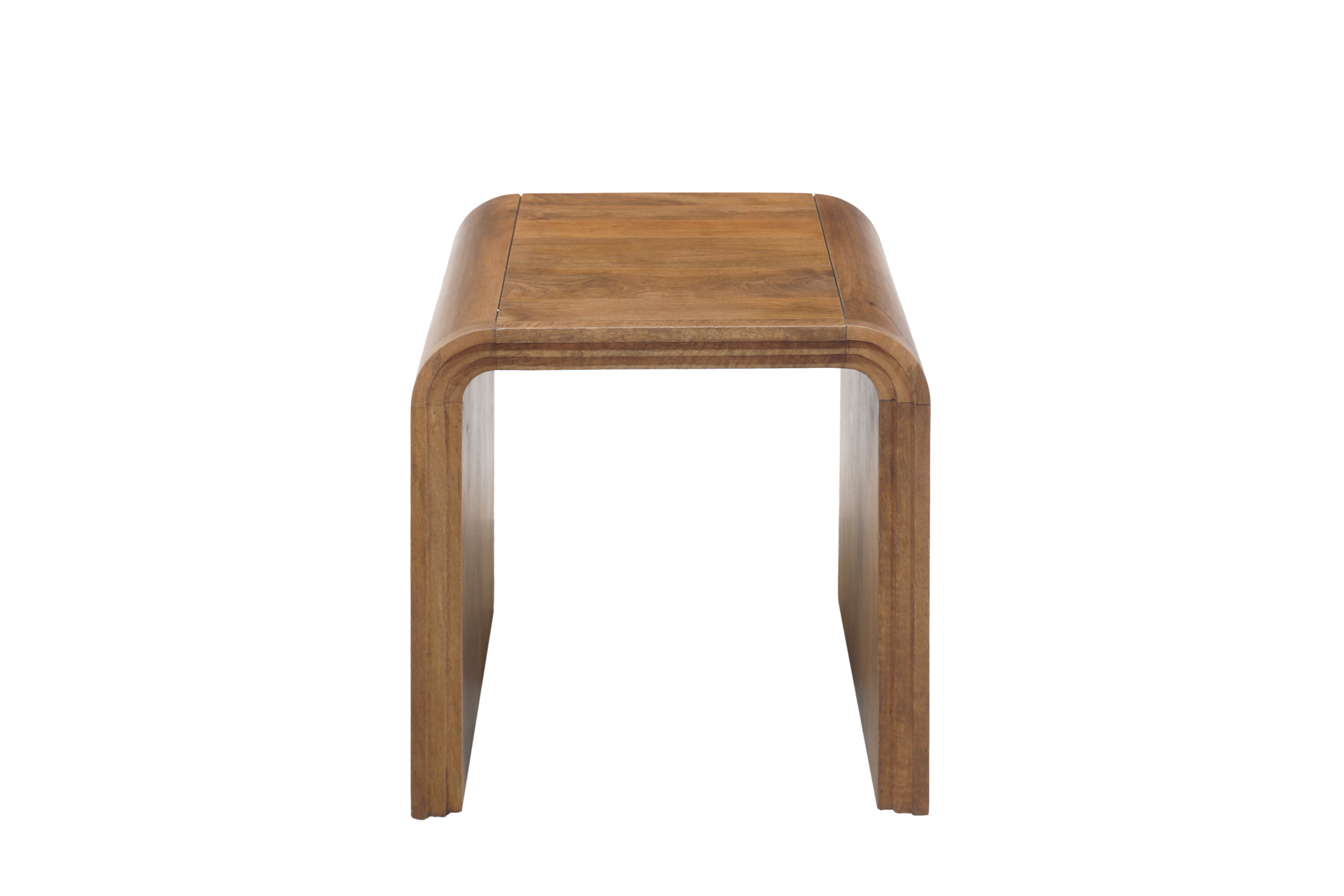 Hokku Designs Palencia Solid Mango Wood End Table, Natural | Wayfair
