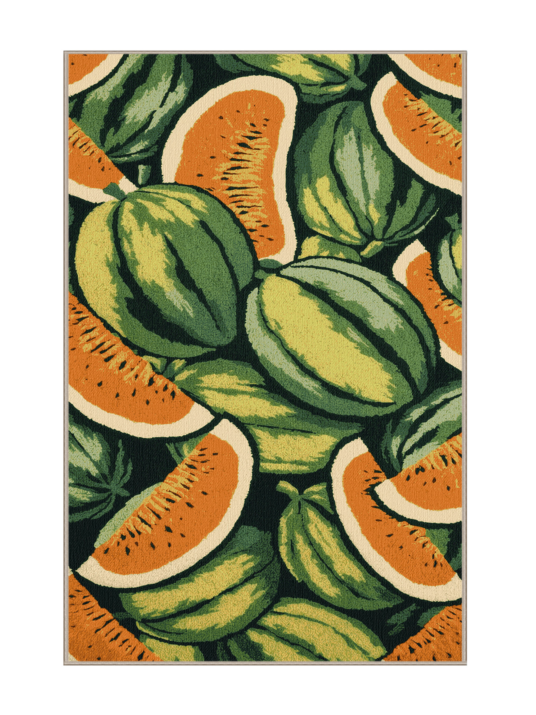 Dakota Fields Washable Ambrosia Melon Fruits Area Rug | Wayfair