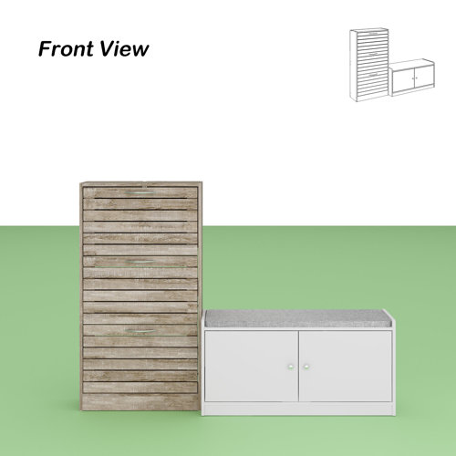 FUFU&GAGA 26 Pair Shoe Storage Cabinet & Reviews | Wayfair