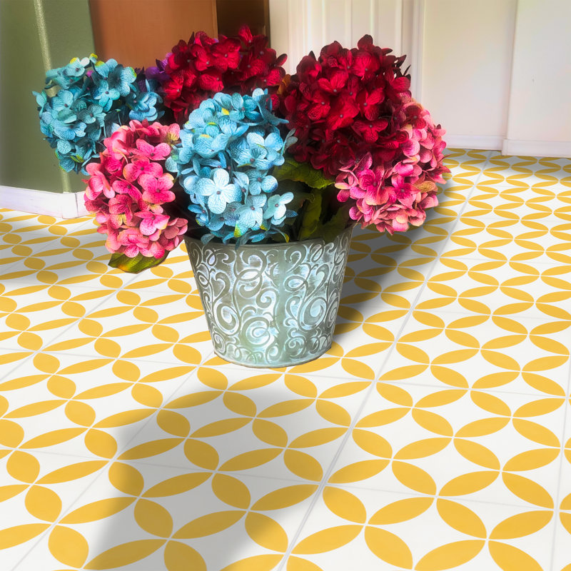 Moroccan Mosaic Tile House Amlo 8" x 8" Cement Patterned Wall & Floor ...