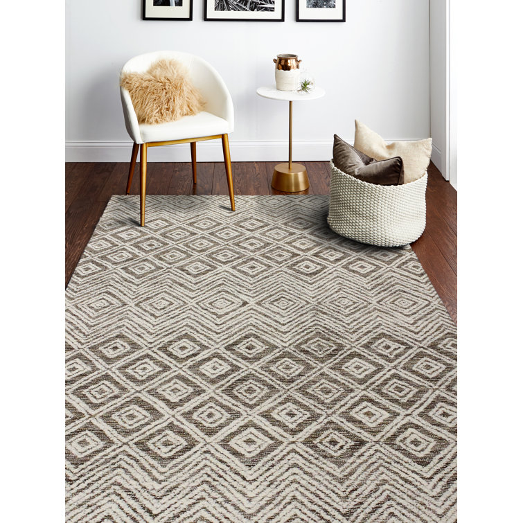 Langley Street Lovett Handmade Hand Tufted Wool Taupe Rug & Reviews ...