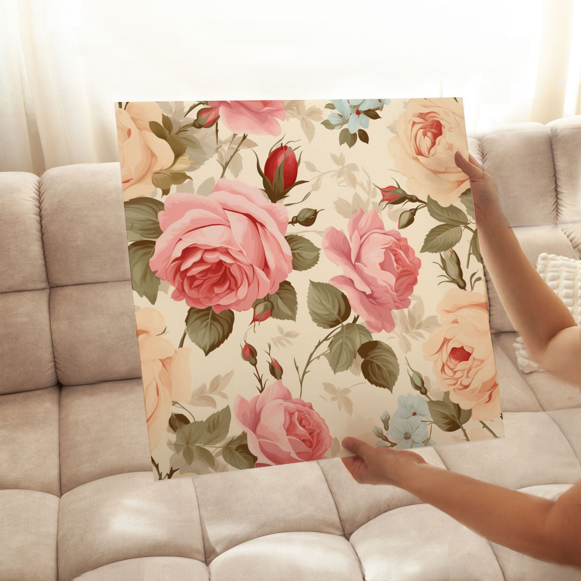 Winston Porter Floral Shabby Chic Rose Flowers III Shabby Chic Unframed ...