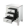 Everly Quinn Nasa Rectangular Accent Table, Mirrored & Mother Pearl ...