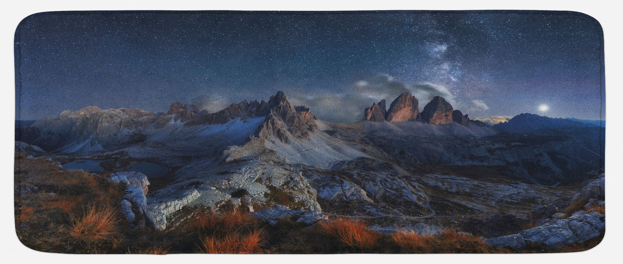 East Urban Home Dolomites Italy Alps Mountain Landscape With Starry ...