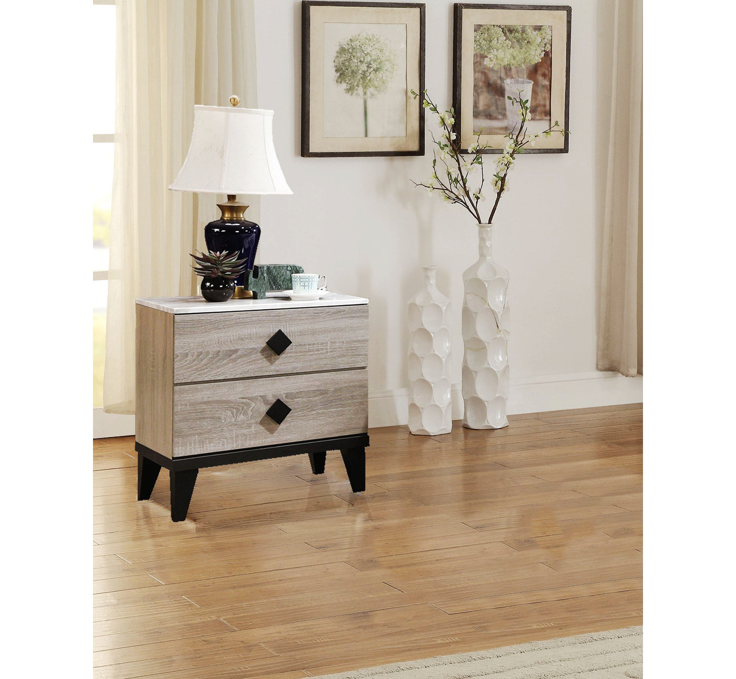 Loon Peak Bedroom End Tables Modern Nightstand Table bed side table ...