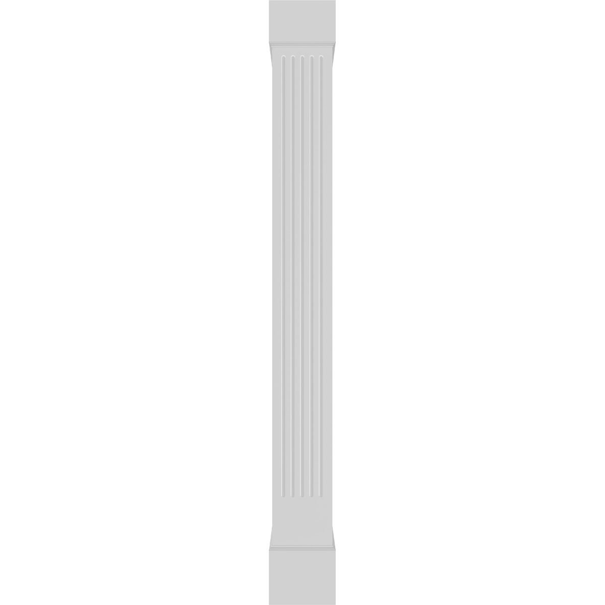 Ekena Millwork Craftsman Classic Square Non-Tapered, Fluted PVC Column ...