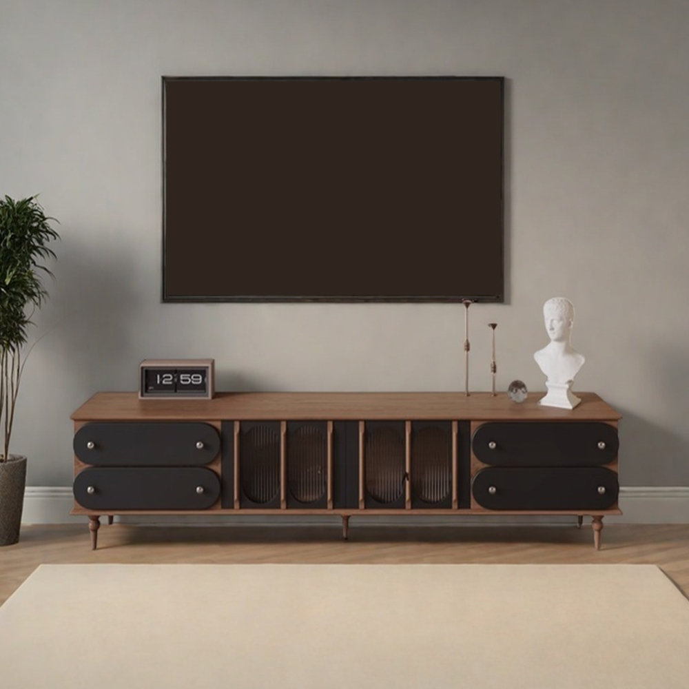 AWORET Retro color contrast design sense TV cabinet | Wayfair