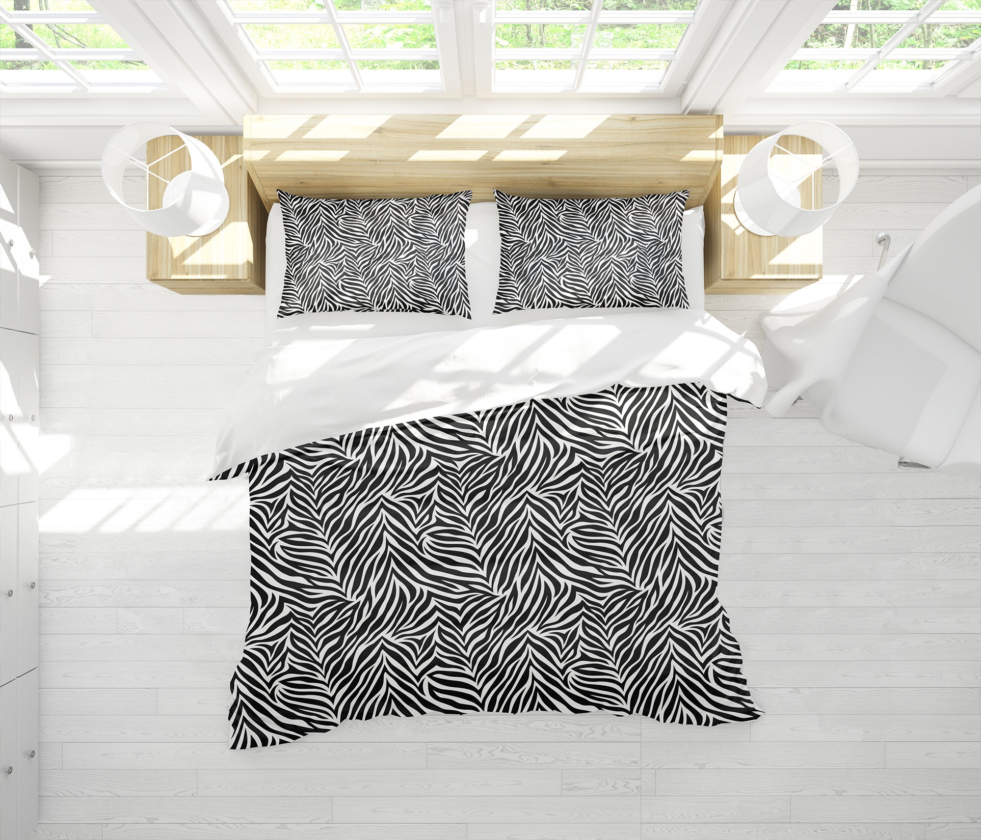 KAVKA DESIGNS Zebra Print Comforter Set | Wayfair