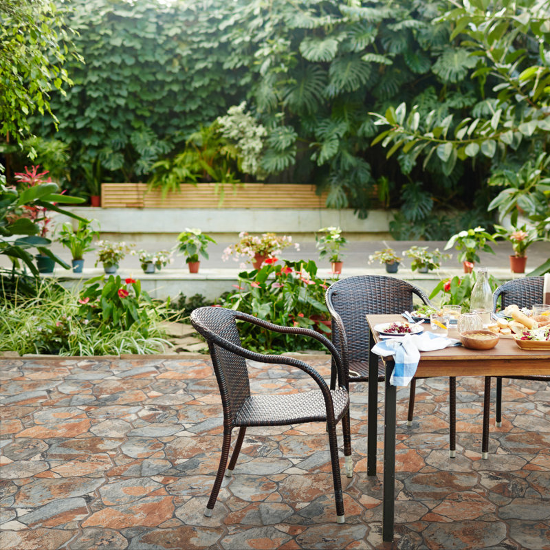 Merola Tile Canet 17" x 17" Porcelain Stone Look Wall & Floor Tile ...