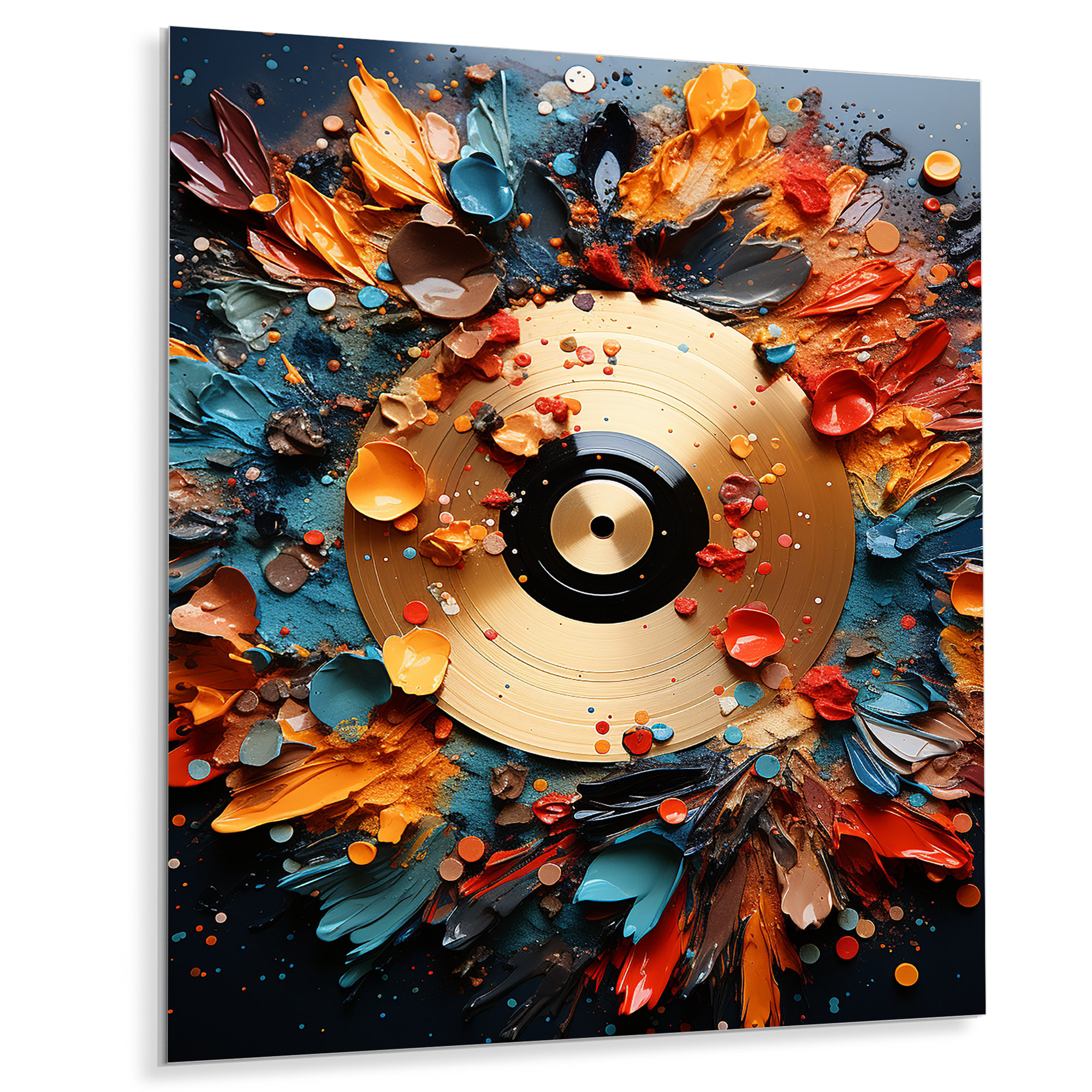 Alcott Hill® Colorful Vinyl Melodies III - Vinyl Records Metal Wall Art ...