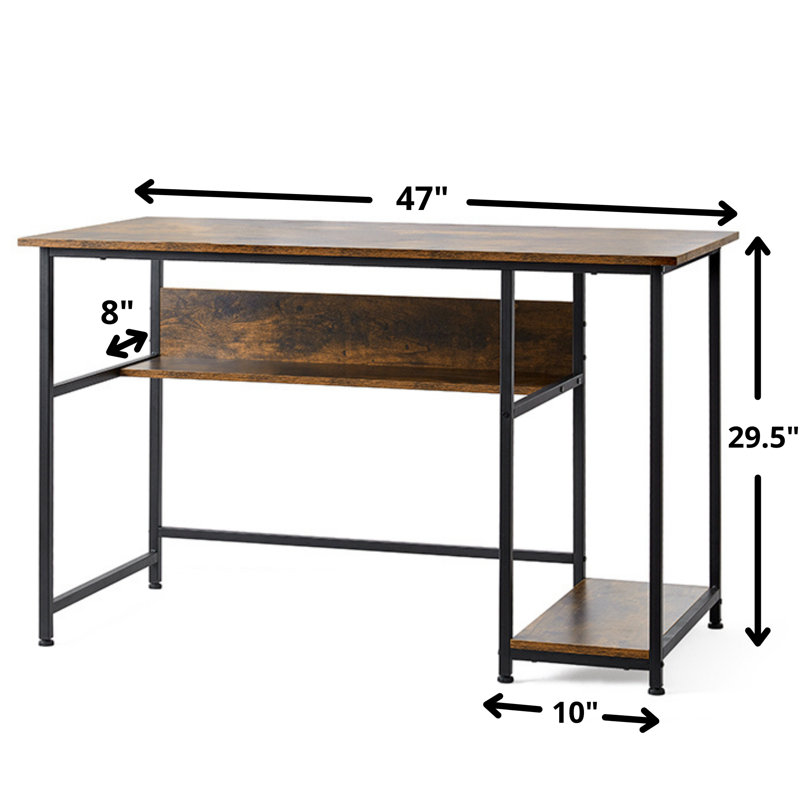 DormCo Suprima® Darkwood Computer Tower Storage Desk | Wayfair