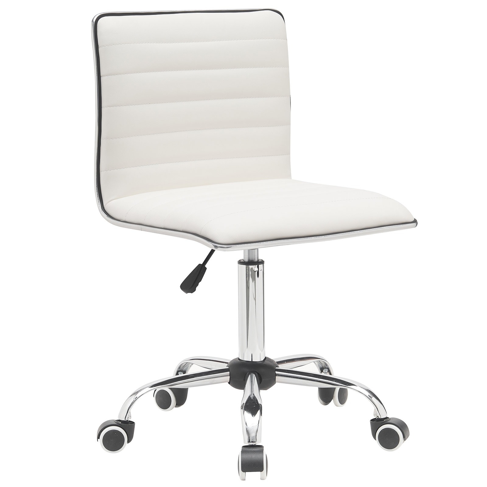 Greenspring Velvet Office Chair Contemporary Armless Desk Chair | Wayfair