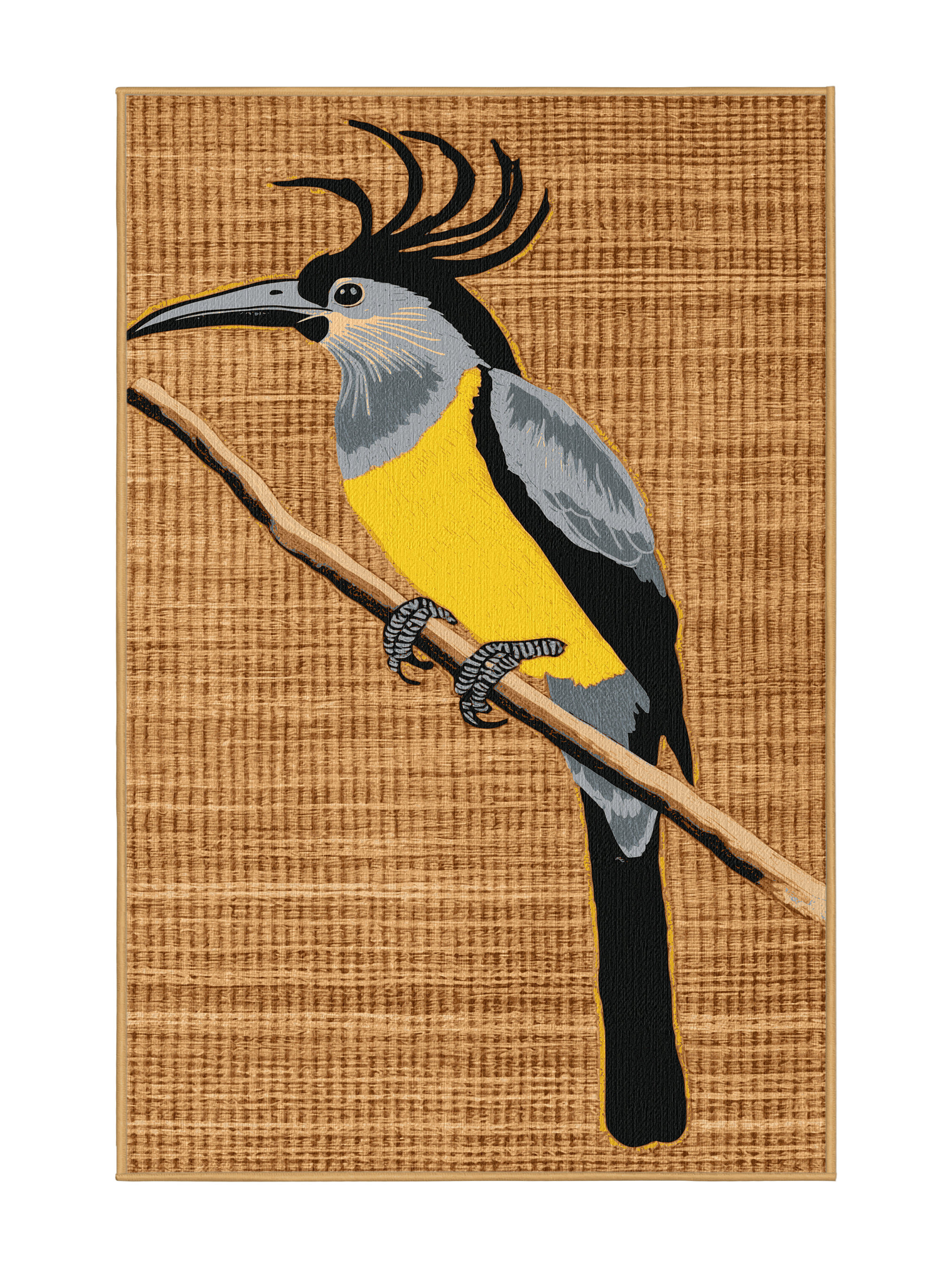 Bayou Breeze Washable Tropical Kingbird Birds Area Rug | Wayfair