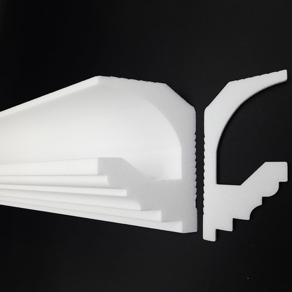 Styro Pro Crown Moldings 78.75'' H x 5.9'' W x 2.75'' D Plastic Crown ...