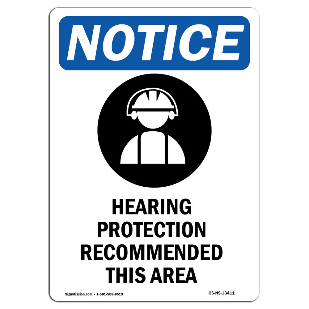SignMission Hearing Protection Sign | Wayfair