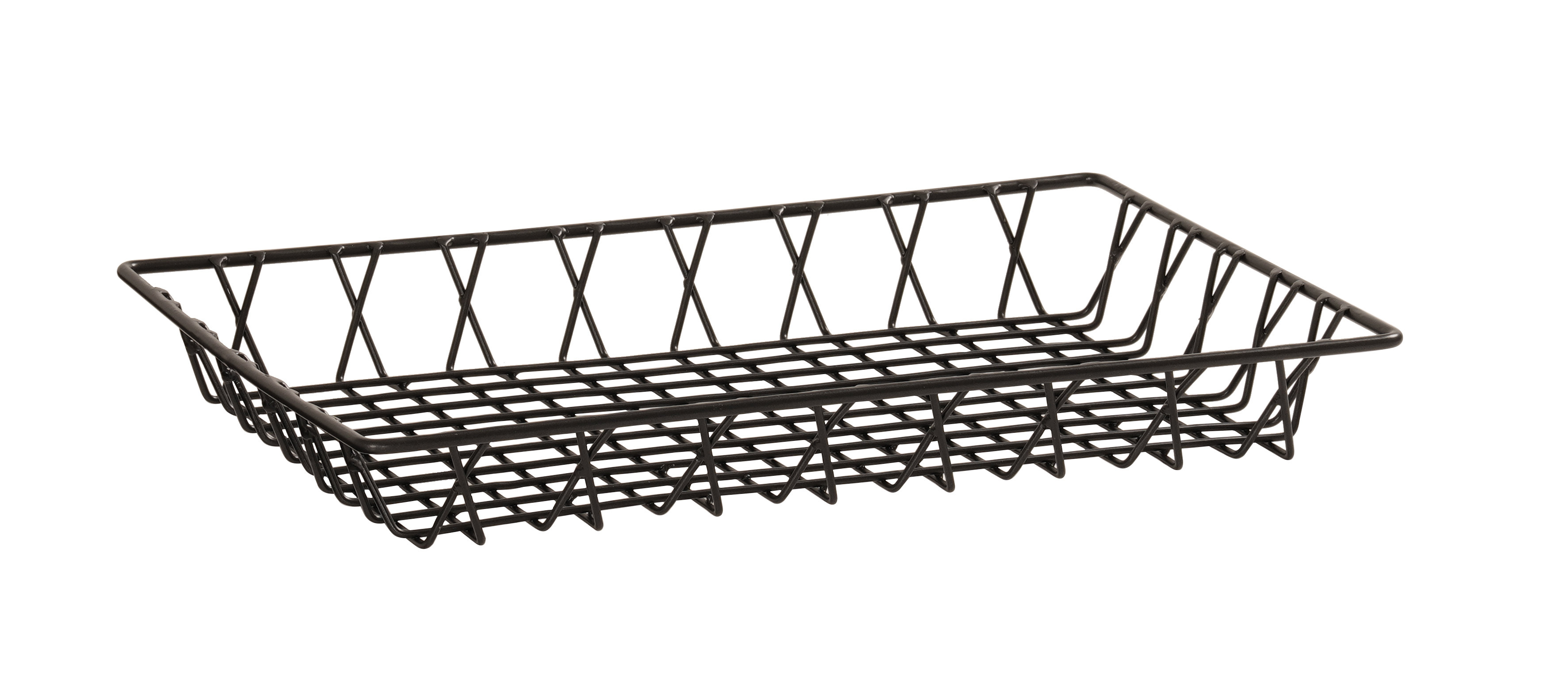 Cal-Mil Black Wire Tray - 18" x 12" x 3" | Wayfair