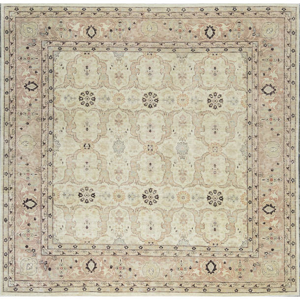 Bokara Rug Co., Inc. Hand-Knotted High-Quality Ivory Area Rug | Wayfair