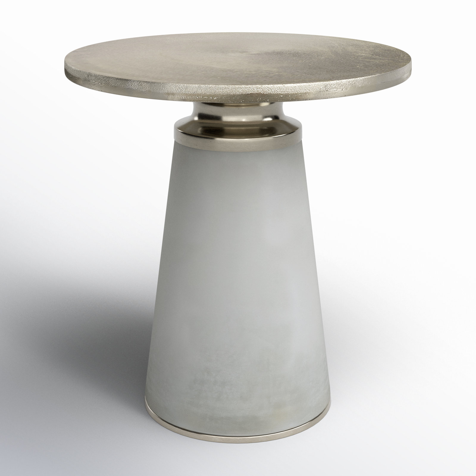 Joss & Main Modern Neutral Nebular Round Side and Coffee Table ...
