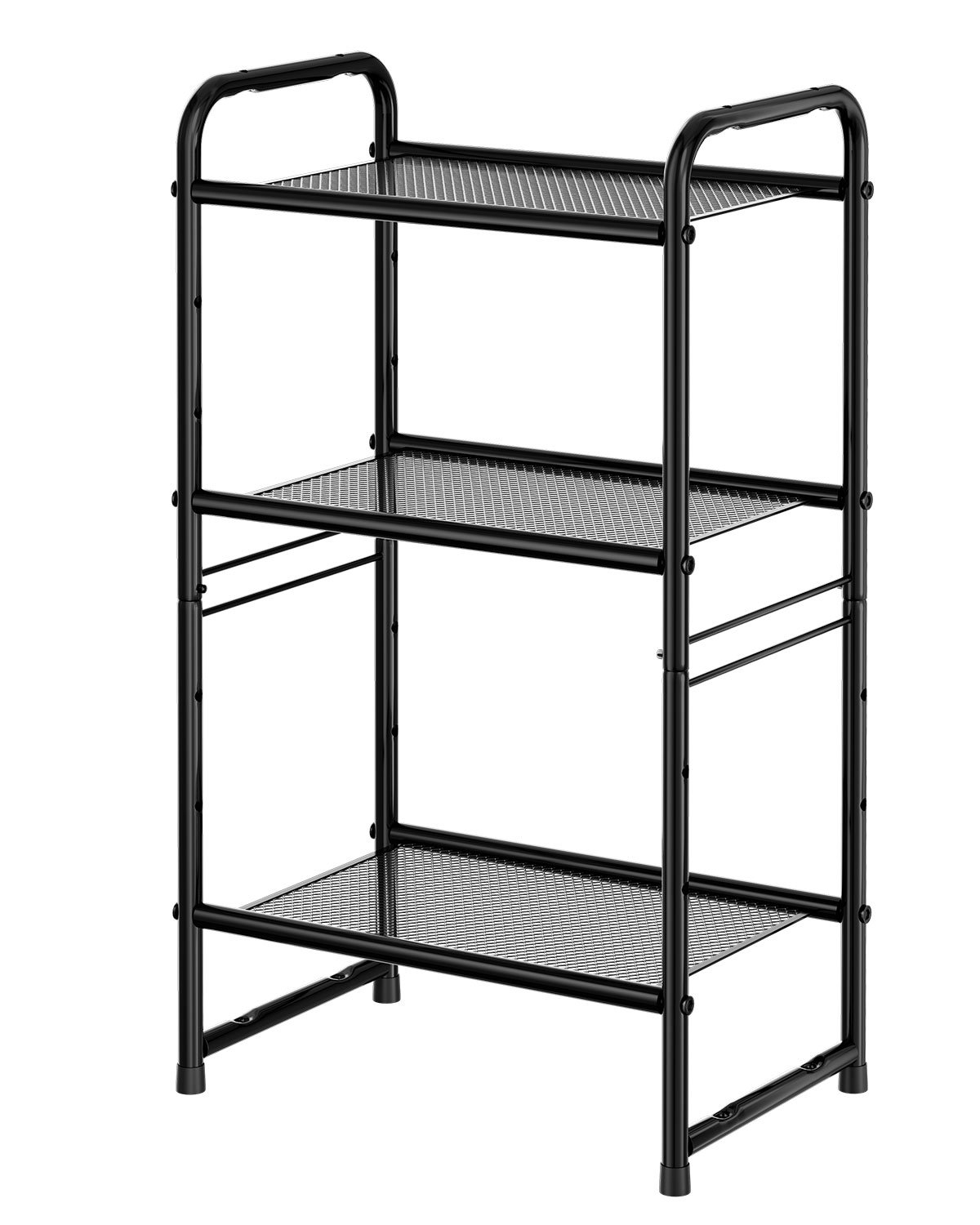 Rebrilliant 3-Tier Adjustable Metal Mesh Storage Shelf & Reviews | Wayfair
