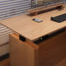 Wren Decors Wood color Rectangular Hight adjustable Solid wood Desks ...