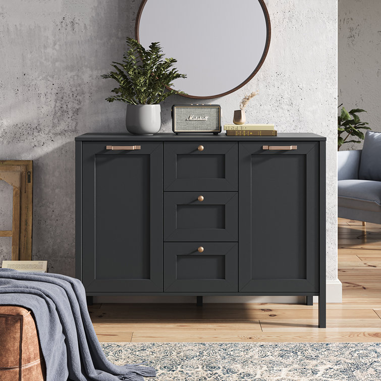 Brayden Studio Versus 3 Drawer 118.6Cm W Combi Chest | Wayfair.co.uk