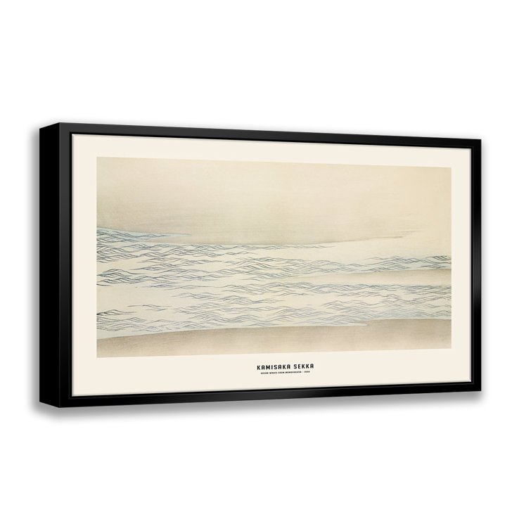 ATX Art Group LLC Kamisaka Sekka - Ocean Waves From Momoyogusa Framed ...