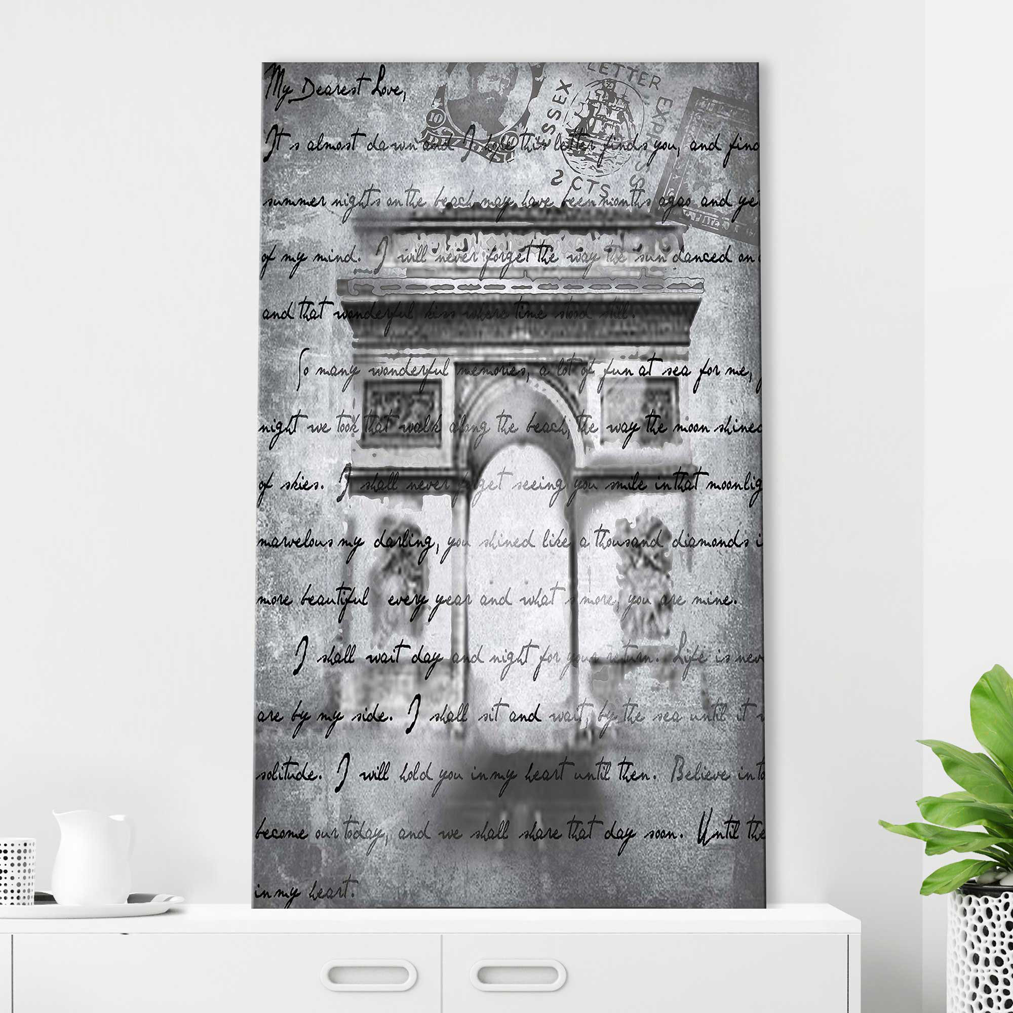 Ophelia & Co. Vintage Paris 1 In Grey (Vertical) by By Jodi - Graphic ...
