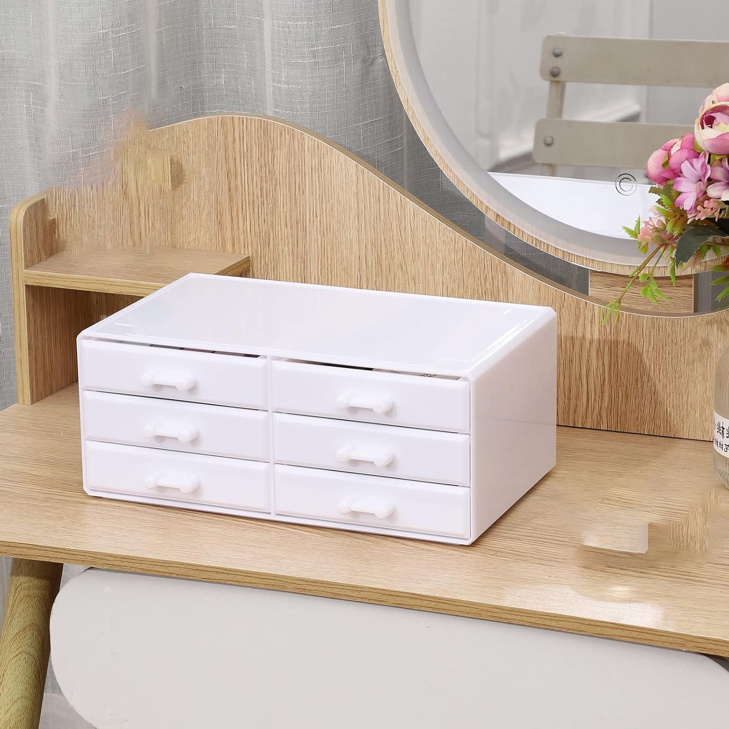 Rebrilliant Stackable Acrylic Large Acrylic Drawers with 6 Drawers ...