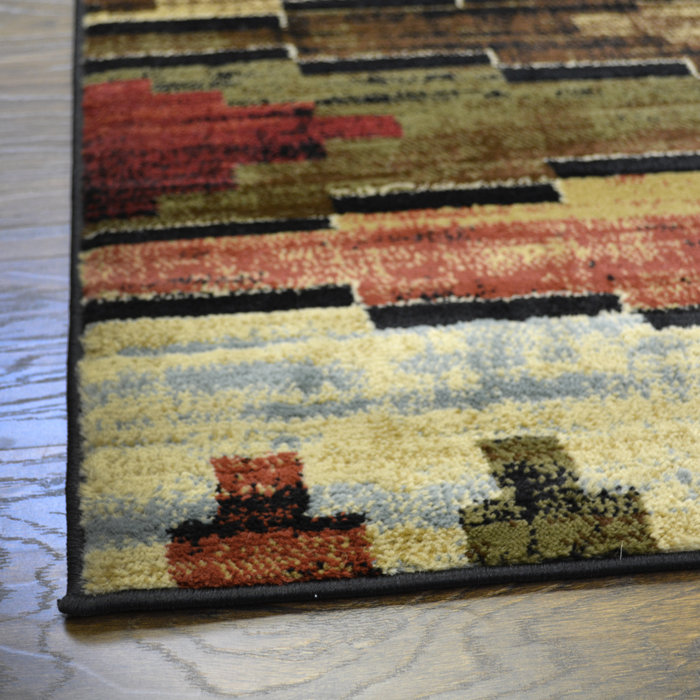 Union Rustic Alleyna Performance Multi Rug & Reviews | Wayfair