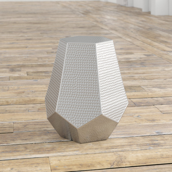 Wade Logan® Waights Aluminum Accent Stool & Reviews | Wayfair