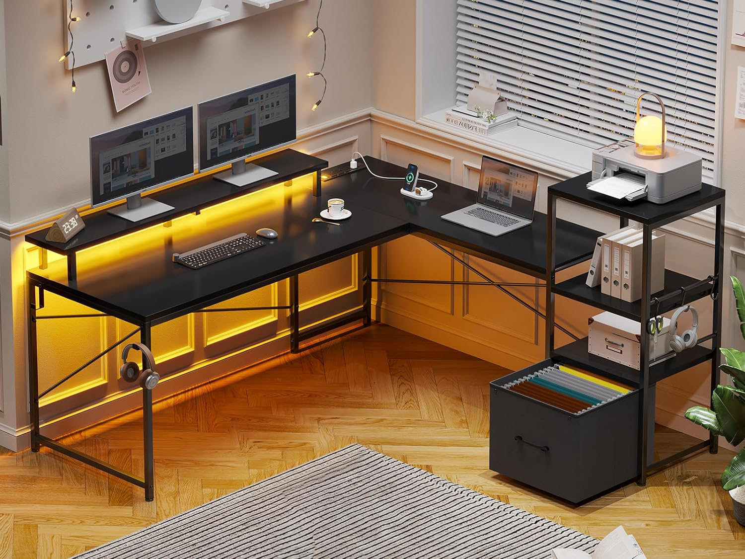 17 Stories Shontae L-Shaped Computer Desk & Reviews | Wayfair
