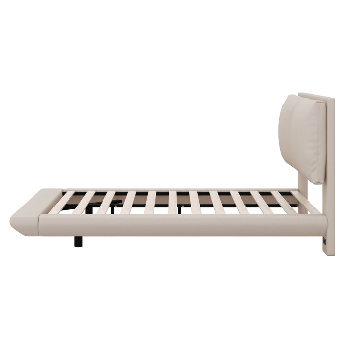 Brayden Studio® Cymon Full Size Upholstered Platform Bed with Sensor ...