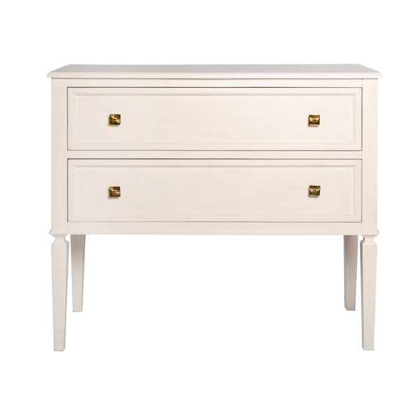 ellahome Nicole Solid Wood 2 - Drawer Accent Chest | Perigold