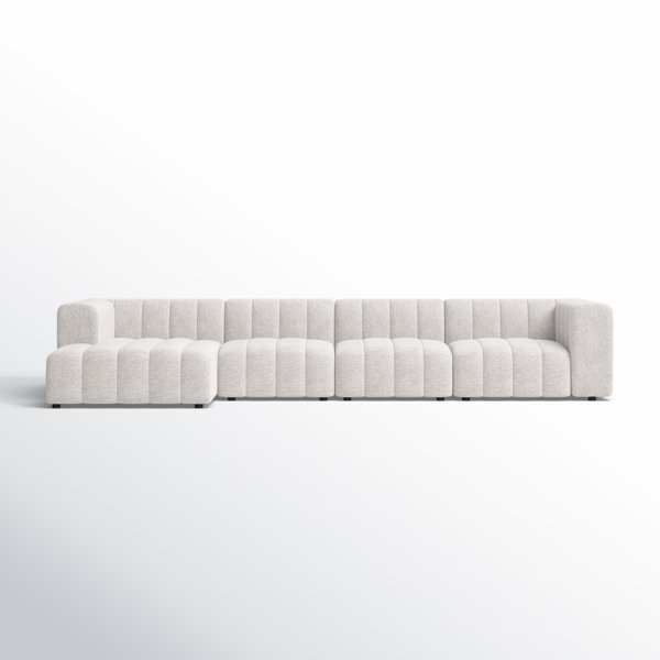 Bowry 4 - Piece Modular Upholstered Chaise L-Sectional & Reviews ...