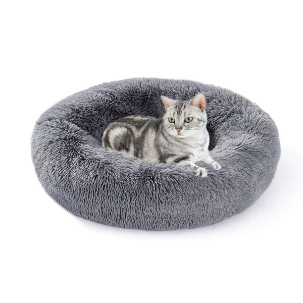 Tucker Murphy Pet™ Calming Dog Bed For Home, Anti-anxiety Round Donut ...