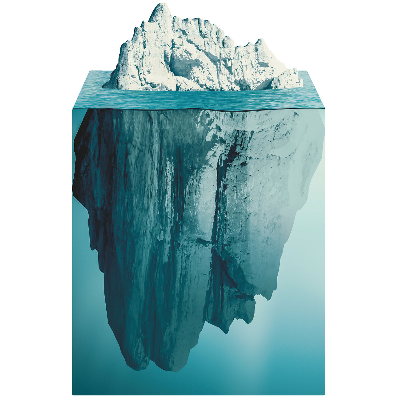 Wet Paint Printing Big Iceberg In Arctic Ocean Cardboard Cutout Standee ...