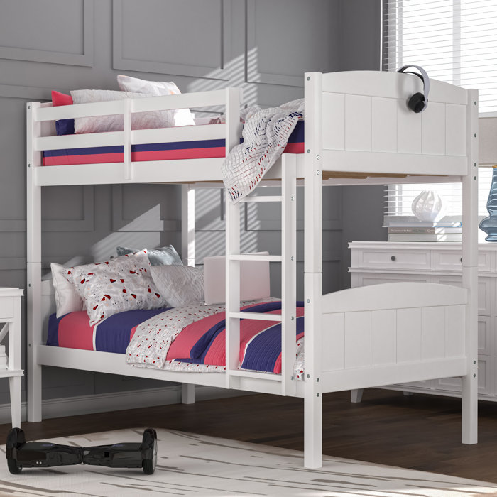 Viv + Rae Kogan Kids Twin Over Twin Bunk Bed & Reviews | Wayfair