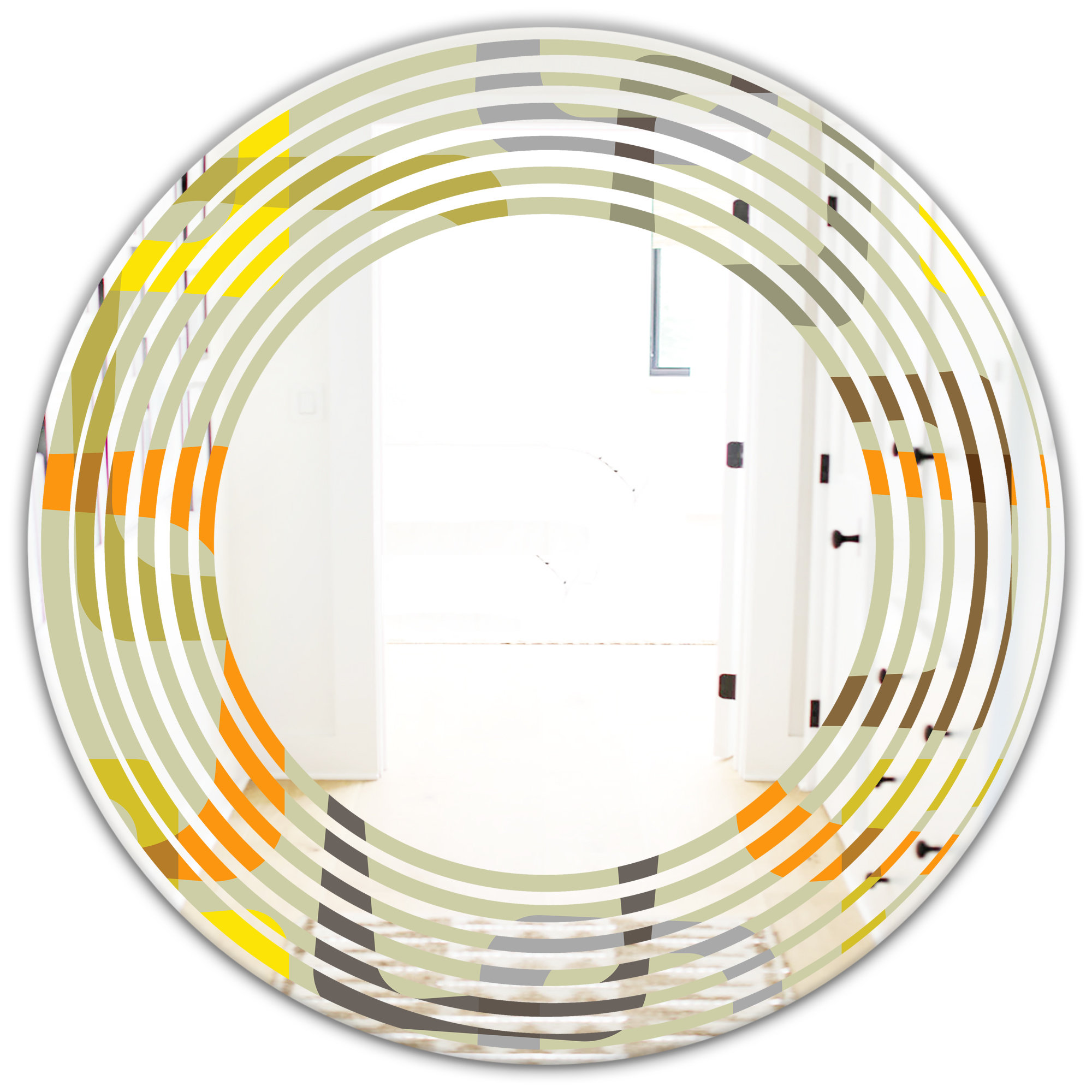 East Urban Home Wave Design VII Modern Wall Mirror - Wayfair Canada