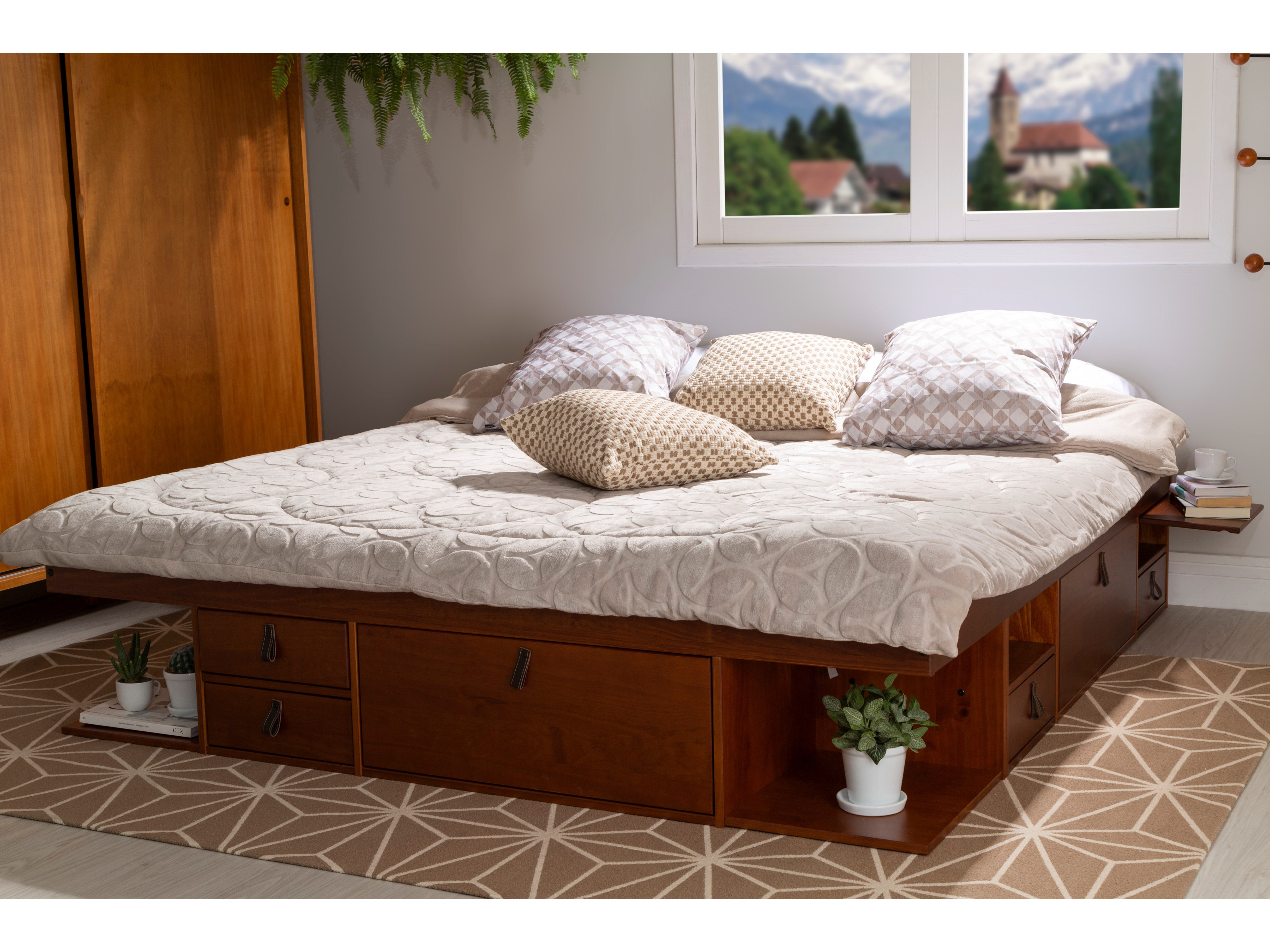Latitude Run® Pharr Low Profile Storage Platform Bed & Reviews | Wayfair
