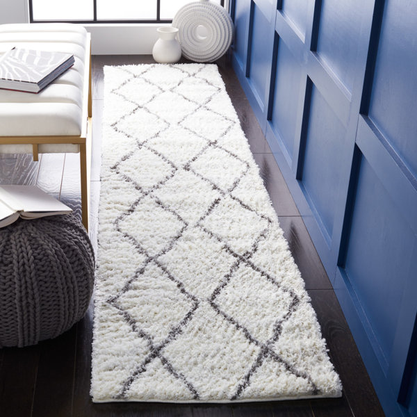 Millwood Pines Prasad Shag 500 Performance Geometric Rug | Wayfair