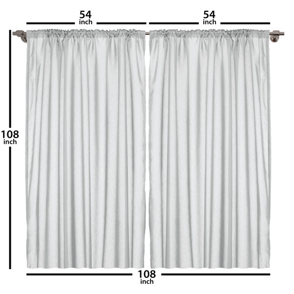 Red Barrel Studio® Himnish Polyester Semi-Sheer Curtain Pair | Wayfair