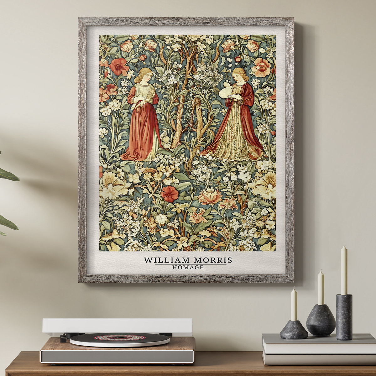 Winston Porter WM MORRIS Series DCCCLXVI Framed Print - Solid Wood ...