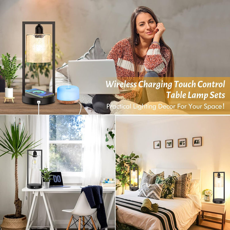 17 Stories Wulfe Metal USB Desk Lamp | Wayfair