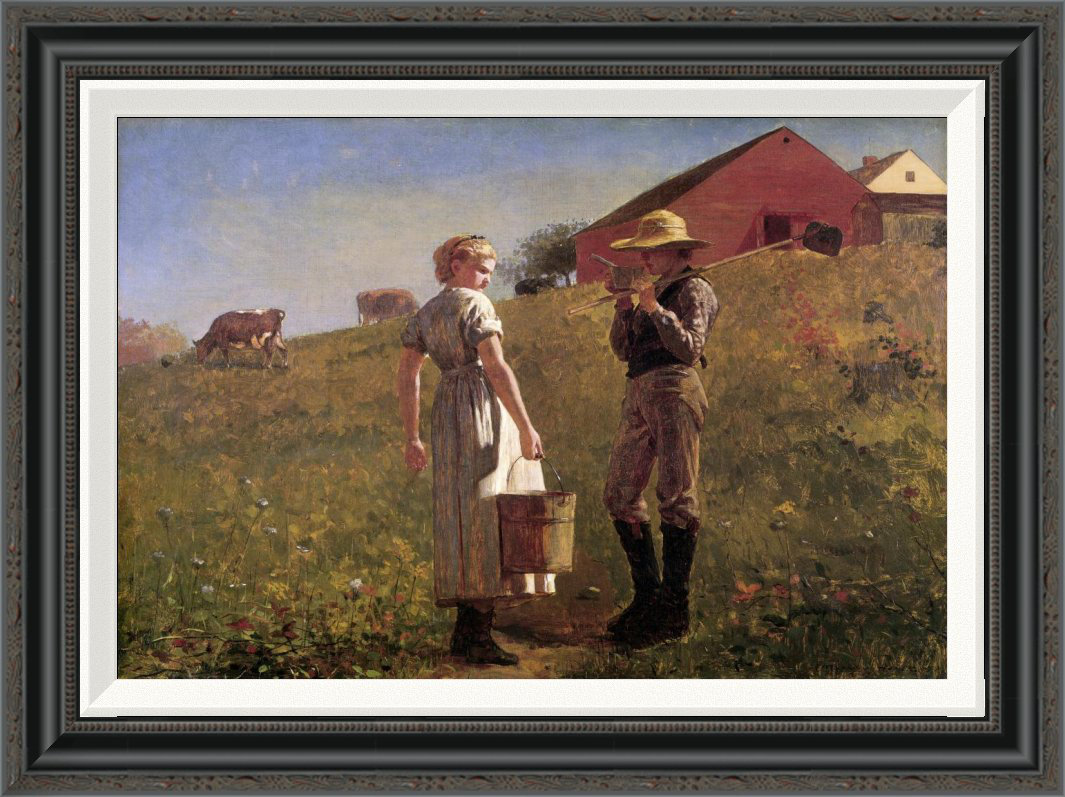 Vault W Artwork 'Gloucester Farm' by Winslow Homer Framed Painting ...