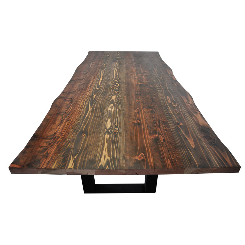 Foundry Select Humzah Solid Wood Sled Dining Table | Wayfair